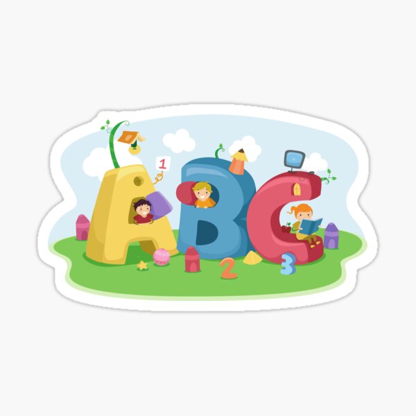 "ABC Alphabets - Kids" Sticker for Sale by OMGCutie | Redbubble