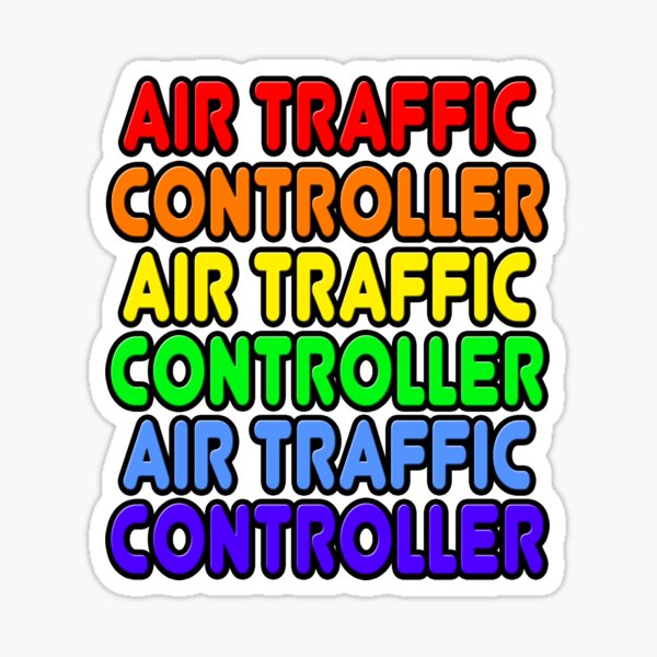 "Rainbow Air Traffic Controller" Sticker for Sale by TKUP22 | Redbubble