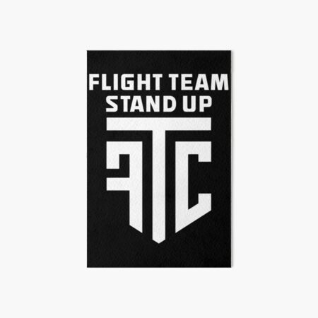 "Flight Reacts Merch Flightreacts Ftc Flight Team Stand Up" Art Board ...