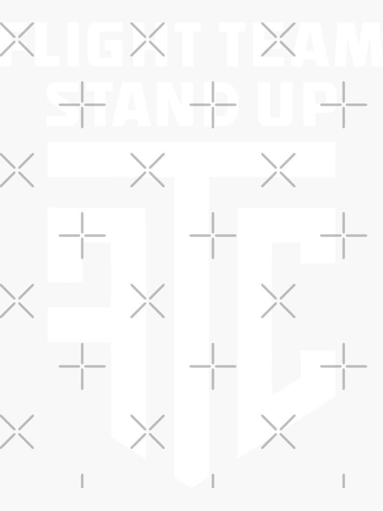 "Flight Reacts Merch Flightreacts Ftc Flight Team Stand Up" Sticker for ...