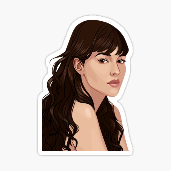 "Monica" Sticker for Sale by elinanovak | Redbubble