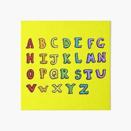 "ABC Alphabets - Kids" Art Board Print for Sale by OMGCutie | Redbubble