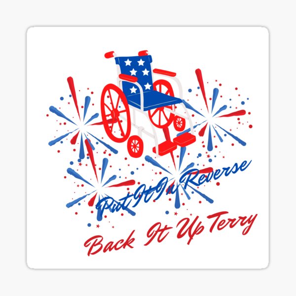 "Back Up Terry" Sticker for Sale by meryell | Redbubble