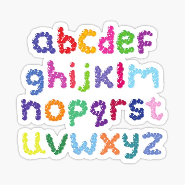 "ABC Alphabets - Kids" Sticker for Sale by OMGCutie | Redbubble