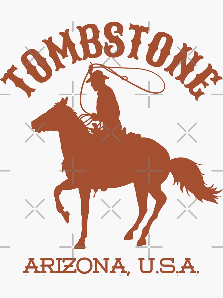 "Vintage-Style Tombstone Arizona U.S.A. - Brown - Cowboy / Western ...