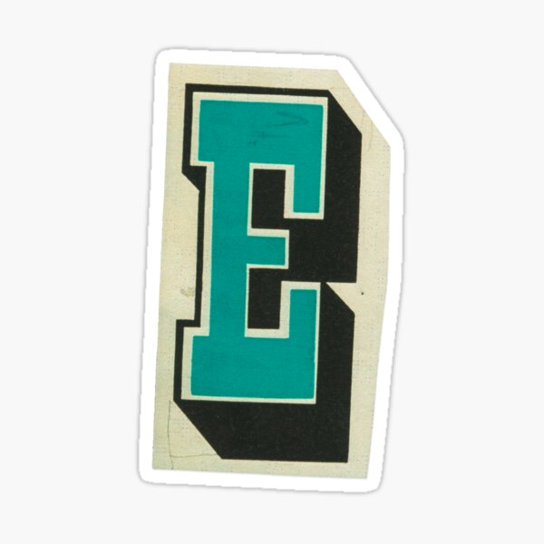 "Letter E, Ransom note letters Design" Sticker for Sale by DailyShirts1 ...