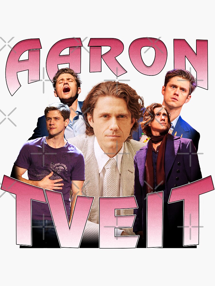 "Aaron Tveit Retro" Sticker for Sale by broadwayraccoon | Redbubble