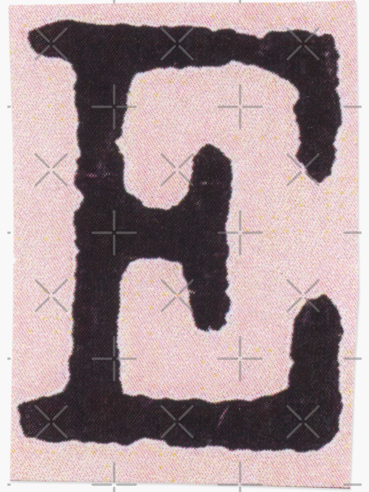 "Letter E, Ransom note letters Design" Sticker for Sale by DailyShirts1 ...