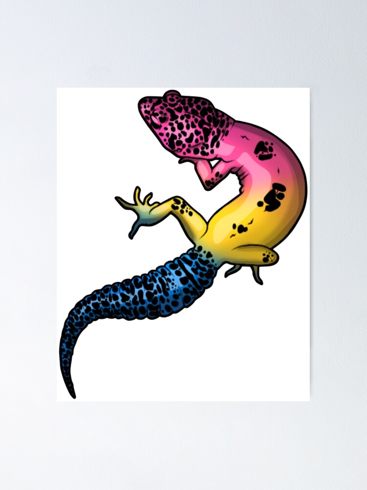 "Leopard Gecko Pan Pride Flag Design" Poster for Sale by AMackInCheese ...