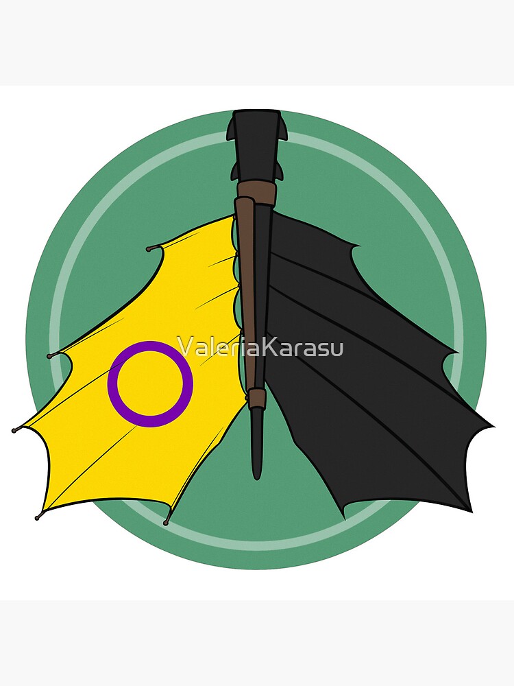 "Toothless Tail Intersex Pride" Art Print for Sale by ValeriaKarasu ...