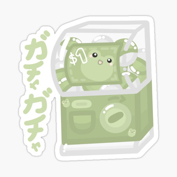 "Froggy Gacha machine sticker" Sticker for Sale by MellowMelloShop ...