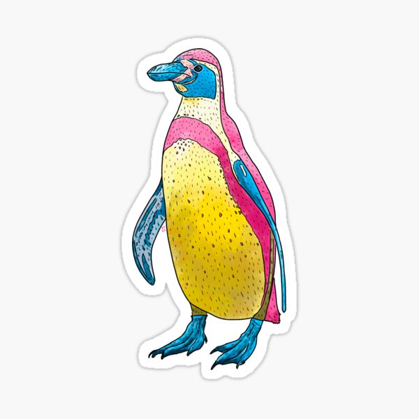 "Pansexual Penguin Pan Pride " Sticker for Sale by kylepeterart | Redbubble