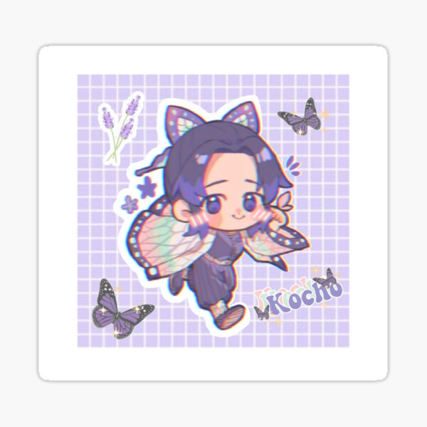 "Kocho Chibi!" Sticker for Sale by StarsShining | Redbubble