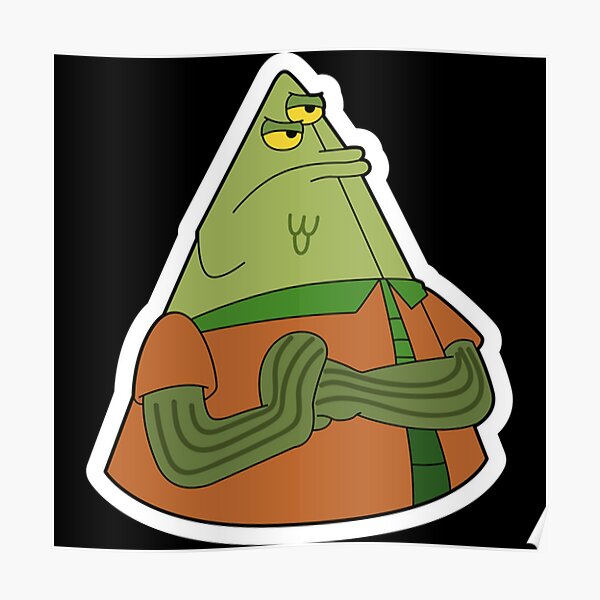 "SpongeBob Flats the Flounder" Poster for Sale by Stokesk | Redbubble