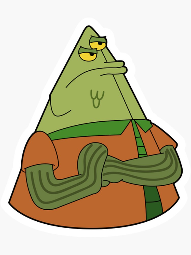 "SpongeBob Flats the Flounder" Sticker for Sale by Stokesk | Redbubble