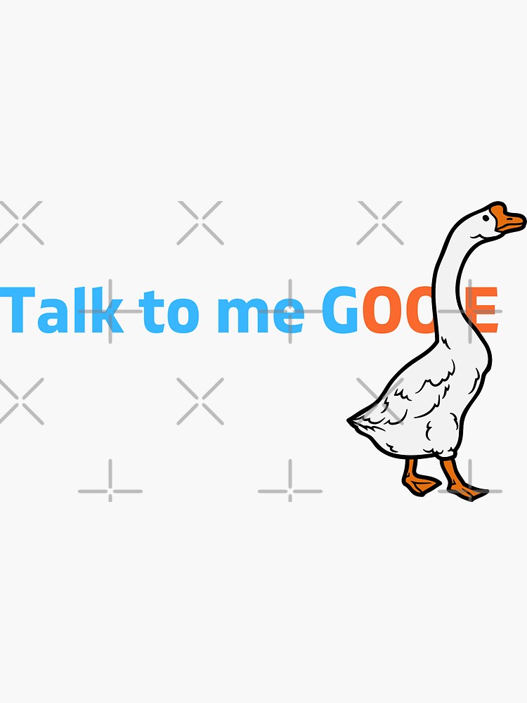 "Talk to me goose" Sticker for Sale by SyedKazmi | Redbubble