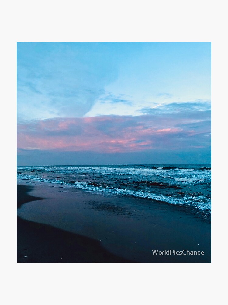 "Brigantine Spring Sunset" Sticker for Sale by WorldPicsChance | Redbubble