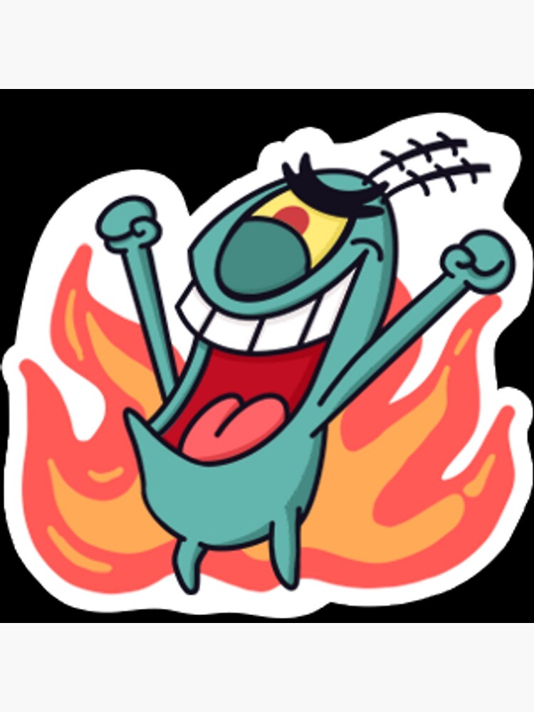 "SpongeBob Plankton Evil Laugh" Art Print for Sale by Stokesk | Redbubble