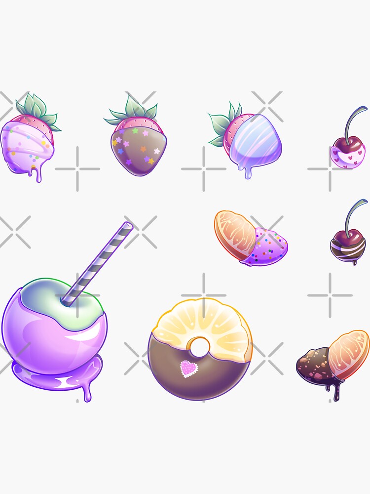 "Mini Candy Fruit Pack" Sticker for Sale by feralfane | Redbubble