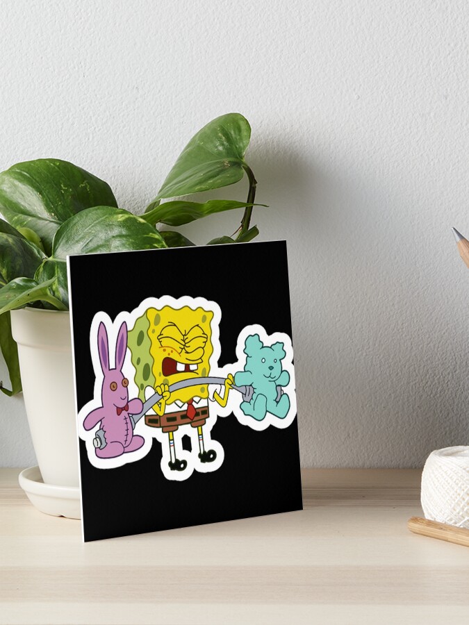 "Spongebob Workout" Art Board Print for Sale by Stokesk | Redbubble