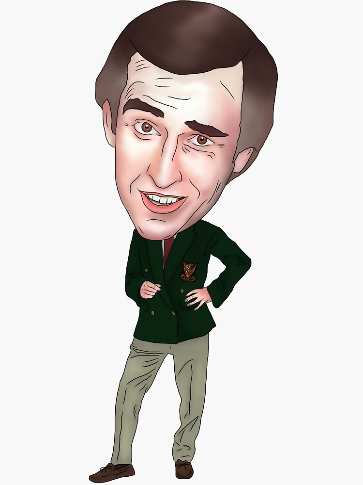 "Alan Partridge Inspired Illustration" Sticker for Sale by ...