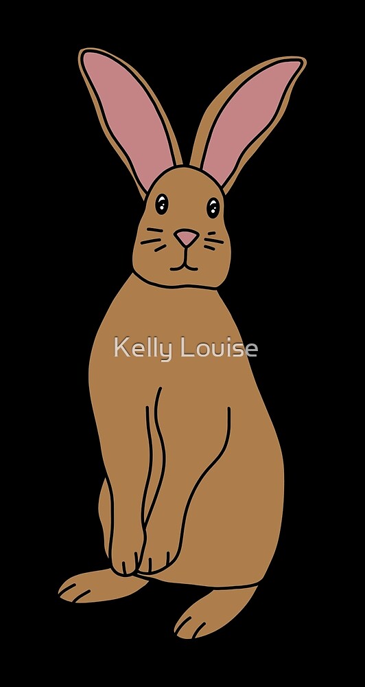 "Brown Rabbit" by Kelly Louise | Redbubble