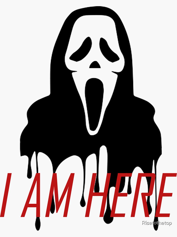 "Scray Design " Sticker for Sale by Risetothetop | Redbubble