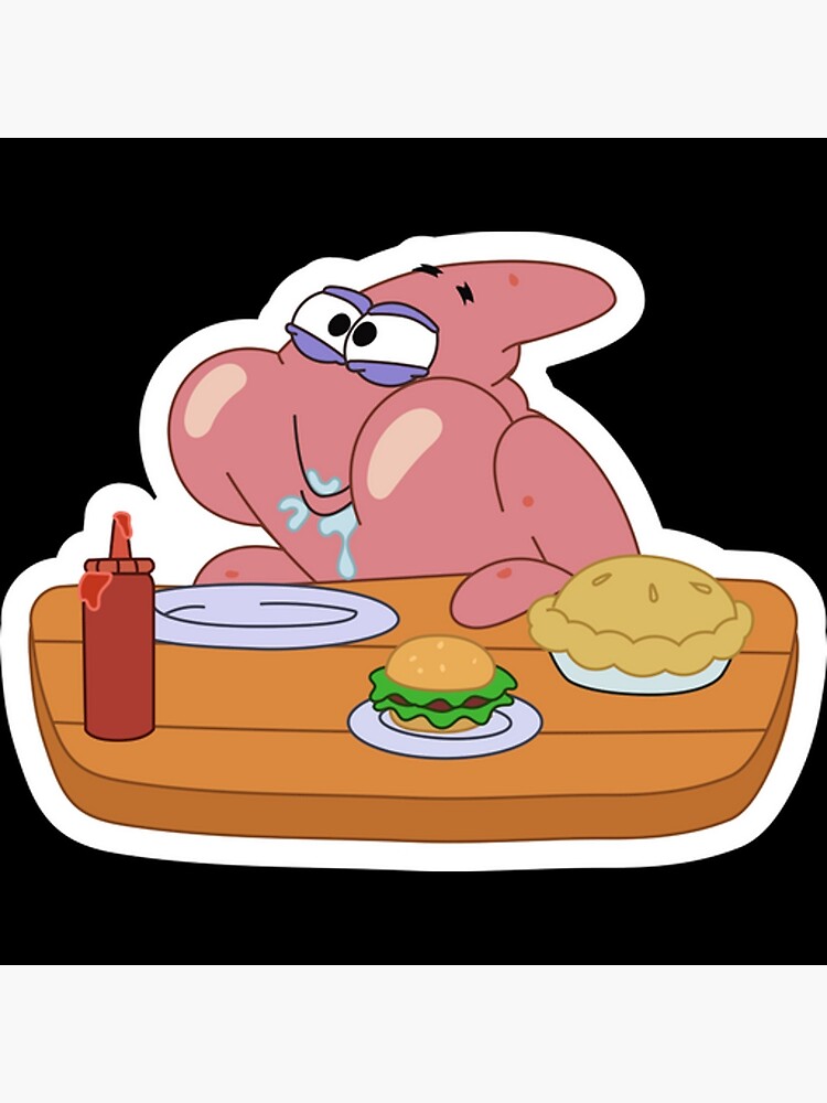 "Patrick Star Eating" Poster for Sale by bowenfred38 | Redbubble