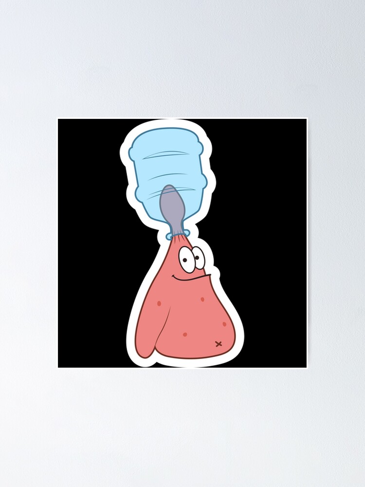 "Patrick Star Wearing Bottle" Poster for Sale by bowenfred38 | Redbubble