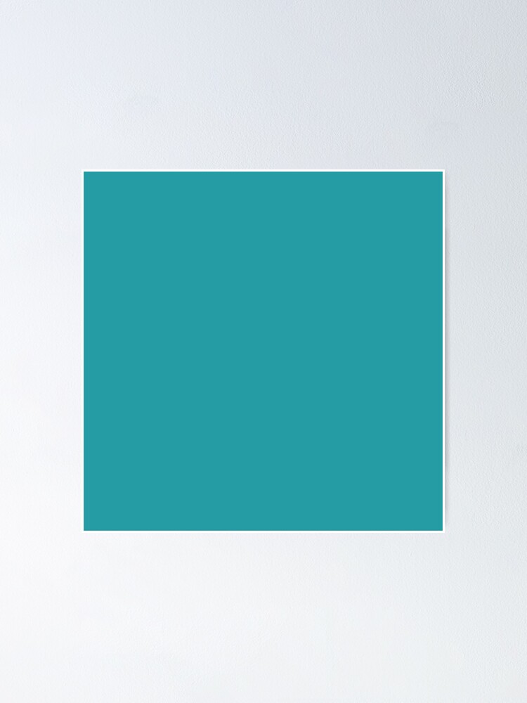 "Light Sea Green Solid Color" Poster for Sale by patternplaten | Redbubble