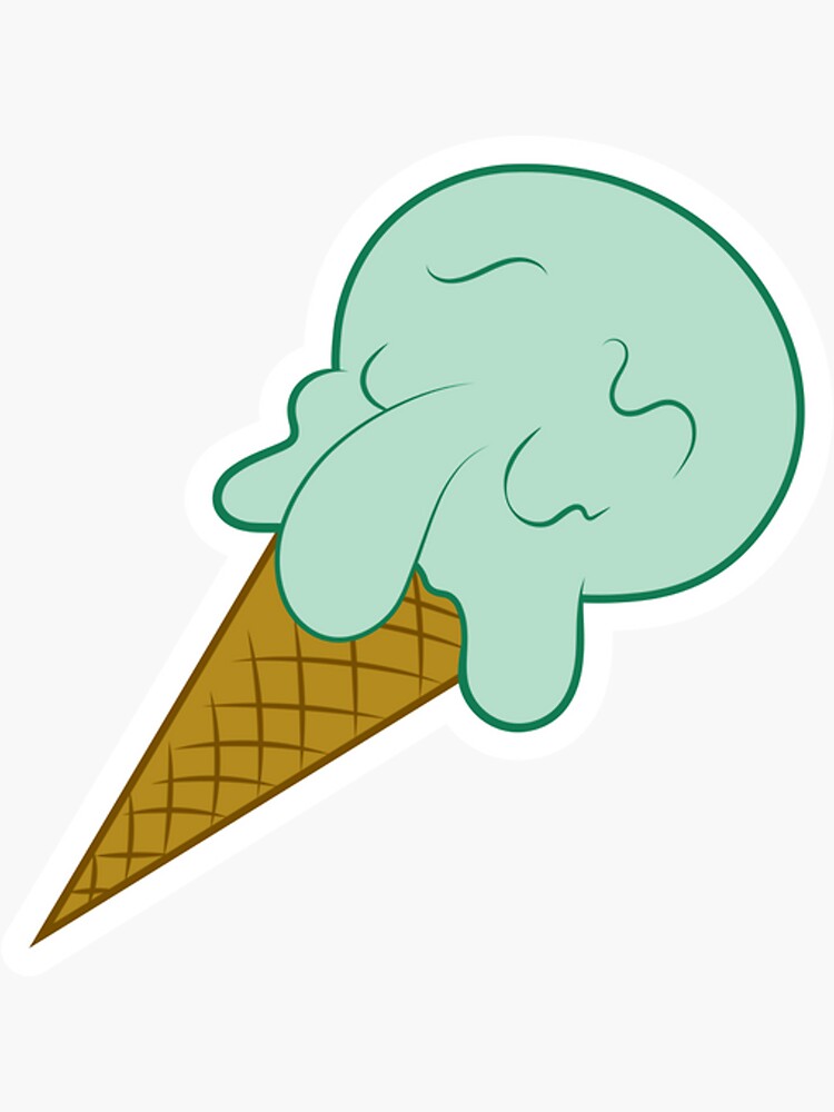 "Ice Cream Squidward" Sticker for Sale by bowenfred38 | Redbubble