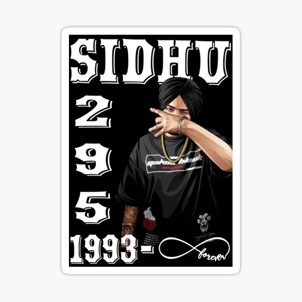 "sidhu moose wala sticker" Sticker for Sale by vpaints | Redbubble