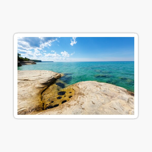 "The Coves at Pictured Rocks on Lake Superior" Sticker by csterken ...