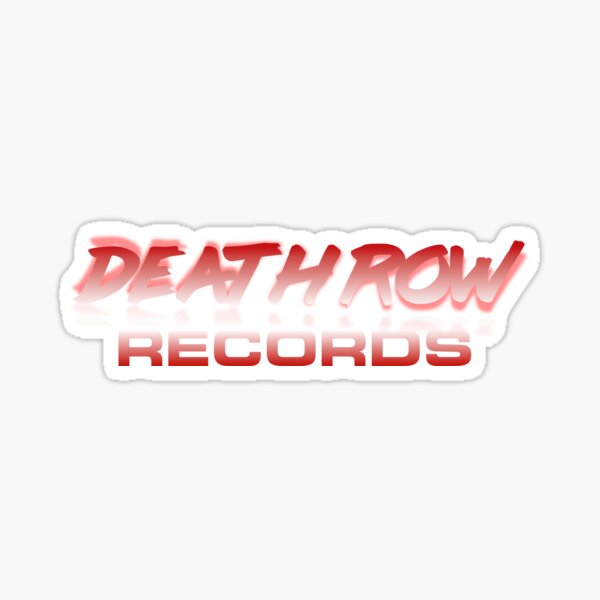 "DEATH ROW RECORDS " Sticker for Sale by CalliopeCr | Redbubble