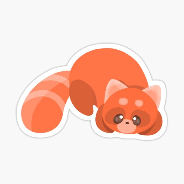 "Red panda" Sticker for Sale by MellowMelloShop | Redbubble