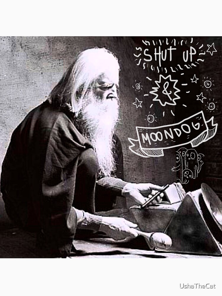 "Moondog" T-shirt for Sale by UshaTheCat | Redbubble | moondog t-shirts ...