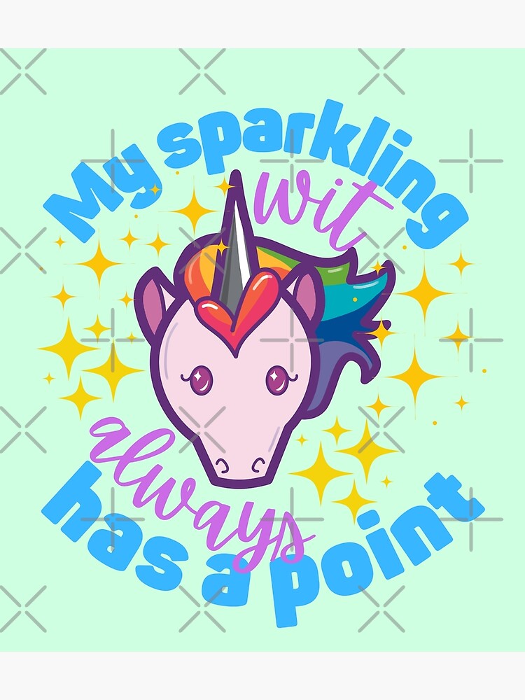 "Sparkling Unicorn Meme" Poster for Sale by WondrousTeapot | Redbubble