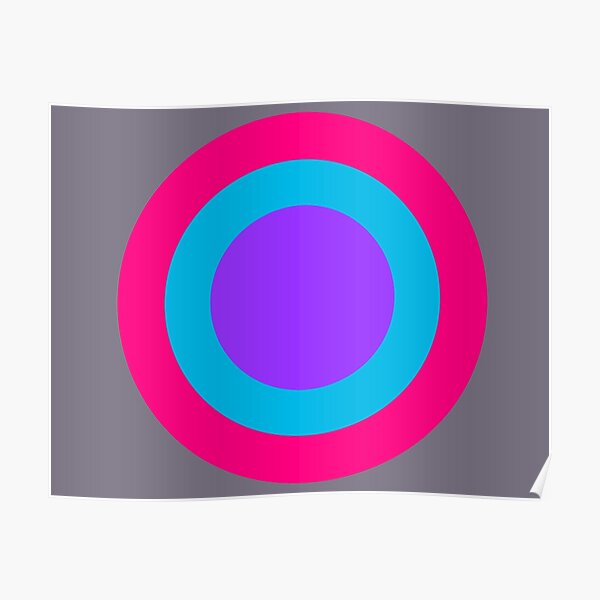 Androgyne Pride Flag Circle Poster For Sale By Kiippers Redbubble