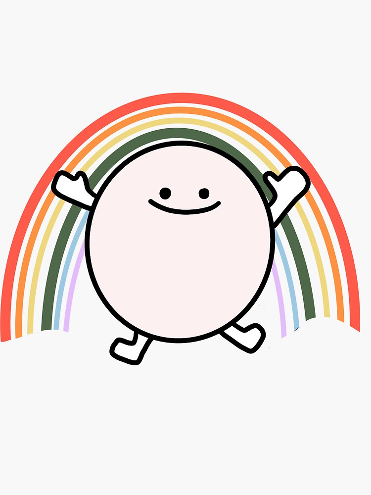 "Rainbow Blob" Sticker for Sale by hannahxcurran | Redbubble
