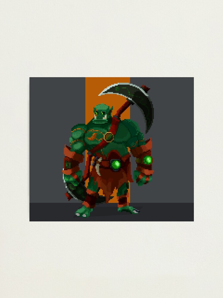 "pixel art forest golem art" Photographic Print for Sale by ...