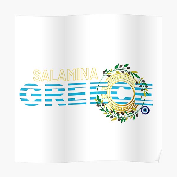 "SALAMINA GREECE" Poster for Sale by E7enaki | Redbubble