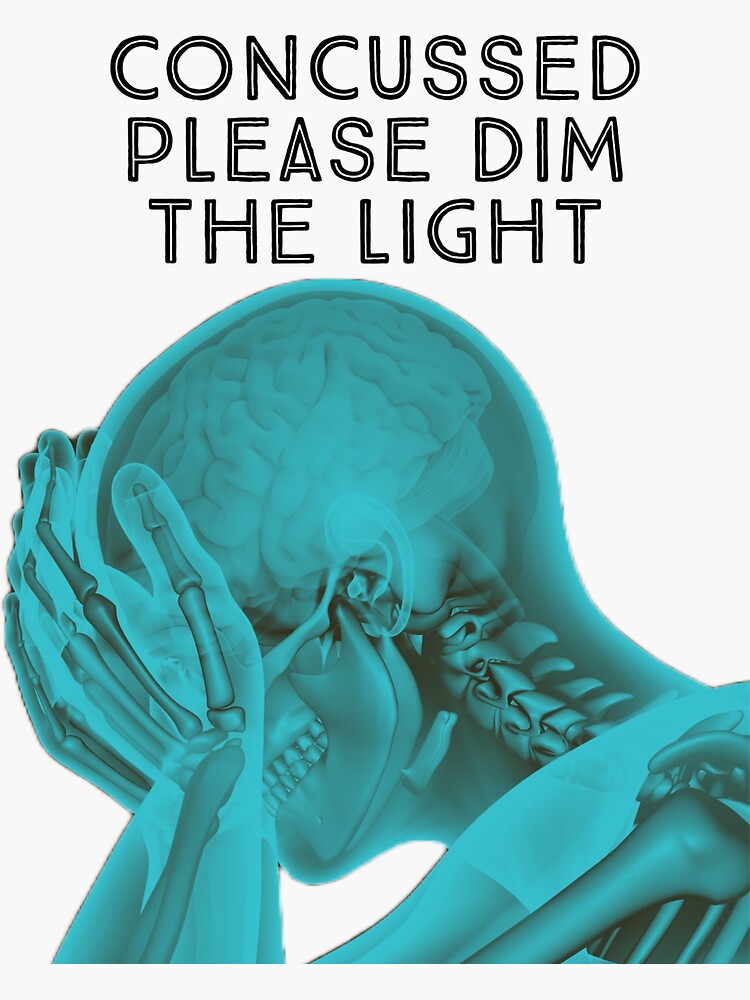 "concussion, concussed, traumatic brain injury, TBI design on a print ...