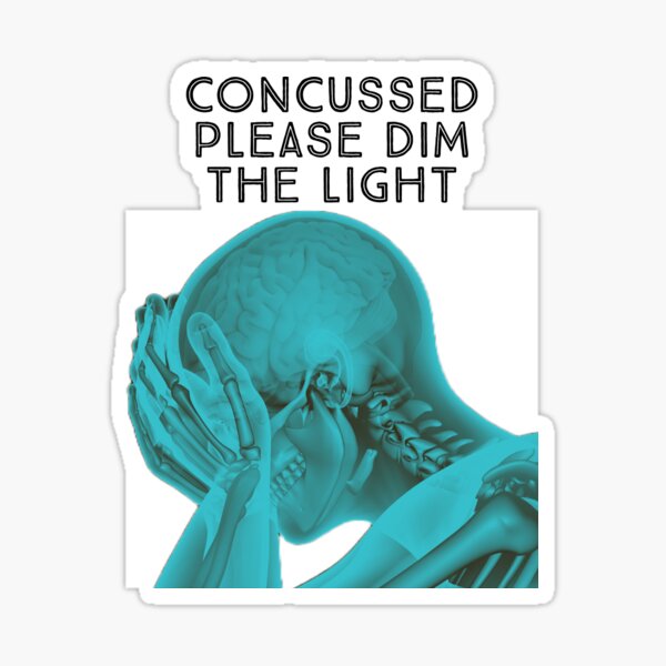 "concussion, concussed, traumatic brain injury, TBI design on a print ...