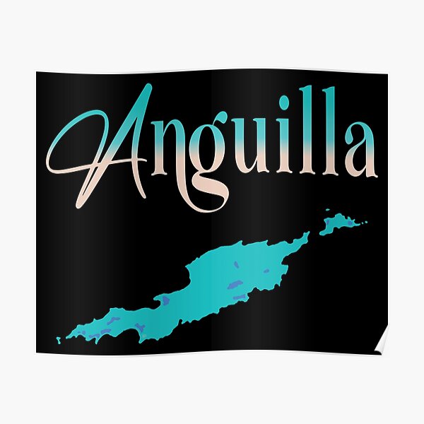 "Anguilla, Island, Vacation, Anguilla Gifts, Souvenir, " Poster for ...