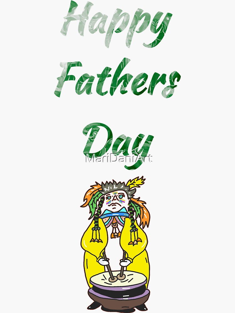 "Happy fathers day with patten by MariDani Art, #2" Sticker for Sale by ...