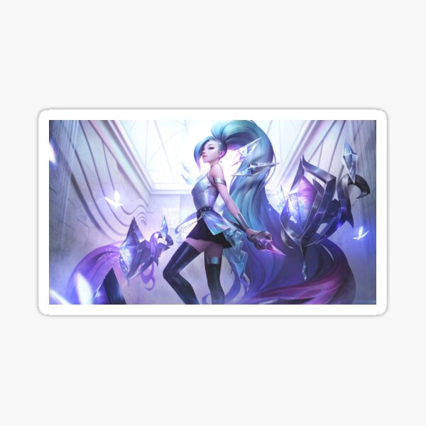 "K/DA Seraphine" Sticker by lucasfira | Redbubble