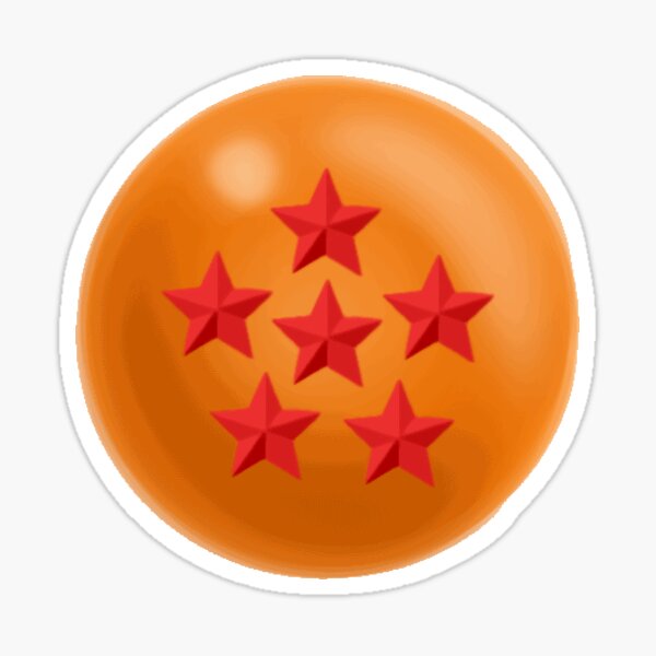 "6 Star Dragon Ball - Single" Sticker for Sale by LordRisenwolf | Redbubble