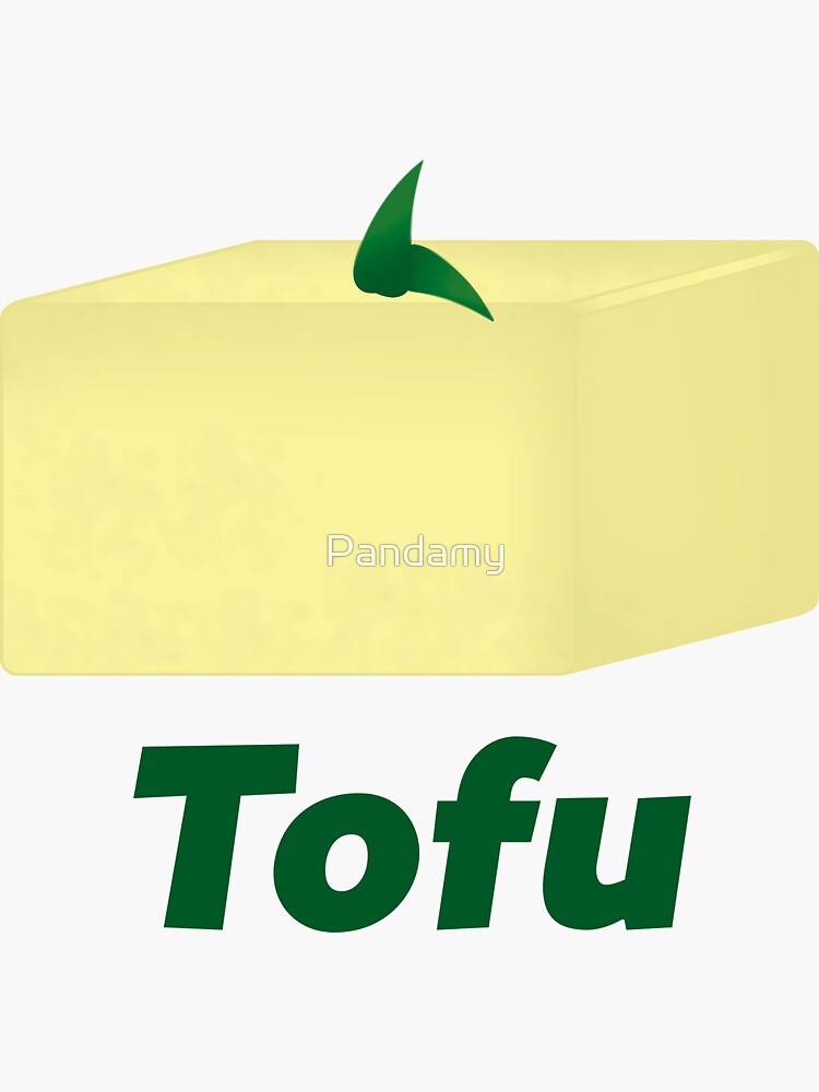 "Tofu" Sticker by Pandamy | Redbubble