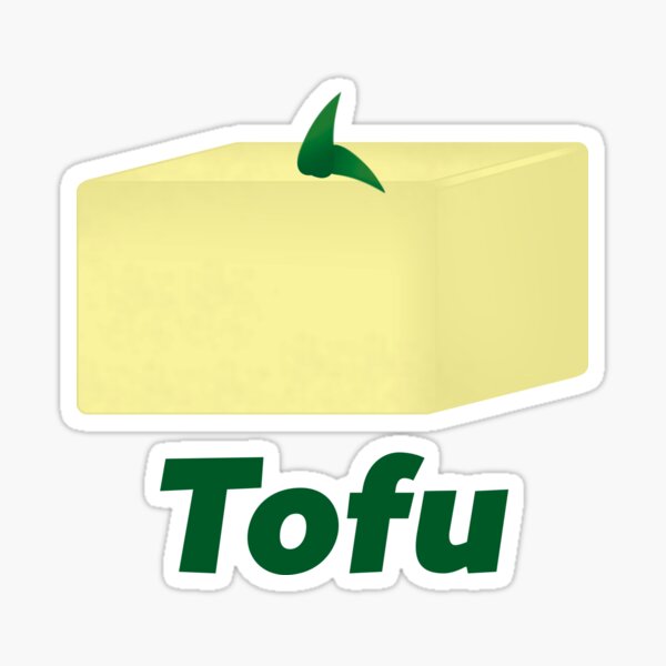 "Tofu" Sticker by Pandamy | Redbubble