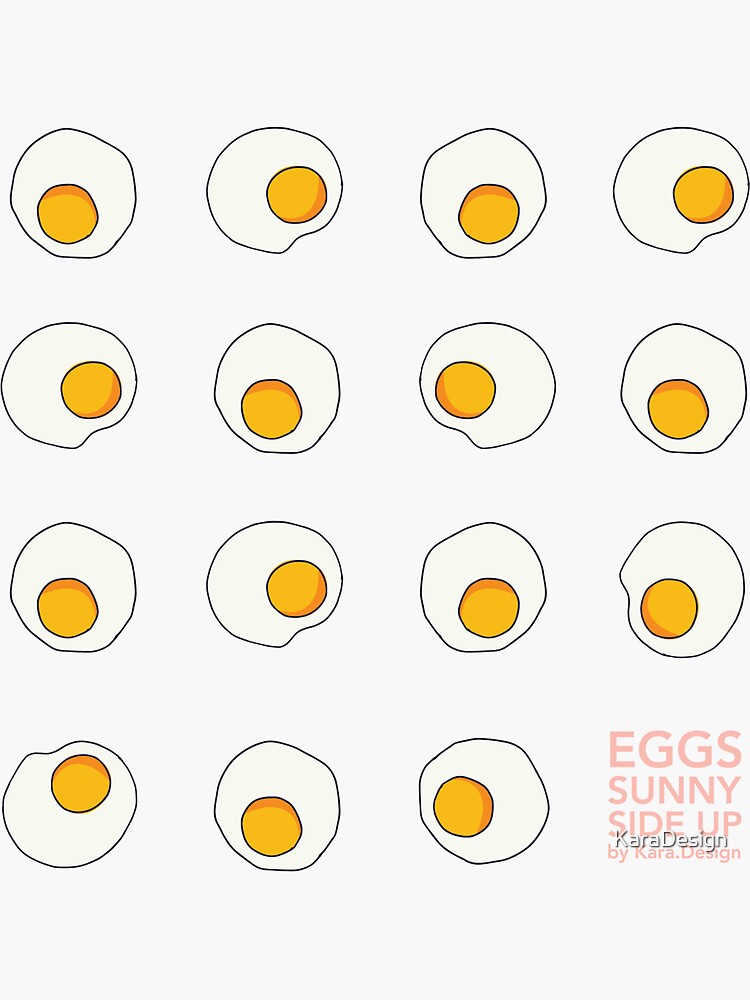 "Sunny Side Up" Sticker for Sale by KaraDesign | Redbubble